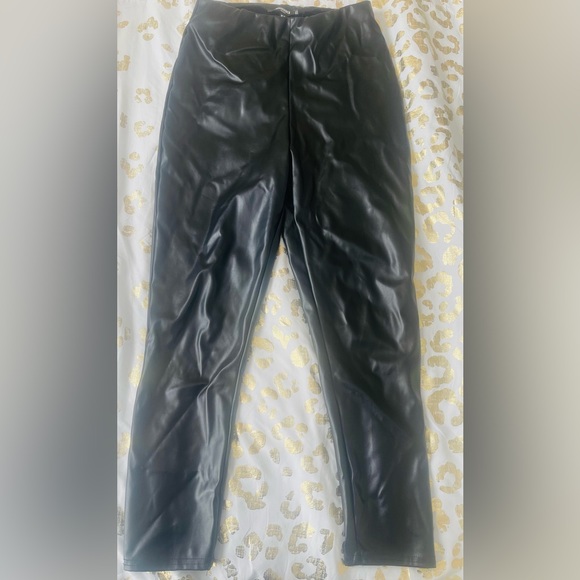 Missguided | Pants & Jumpsuits | Missguided Black Leather Pants | Poshmark